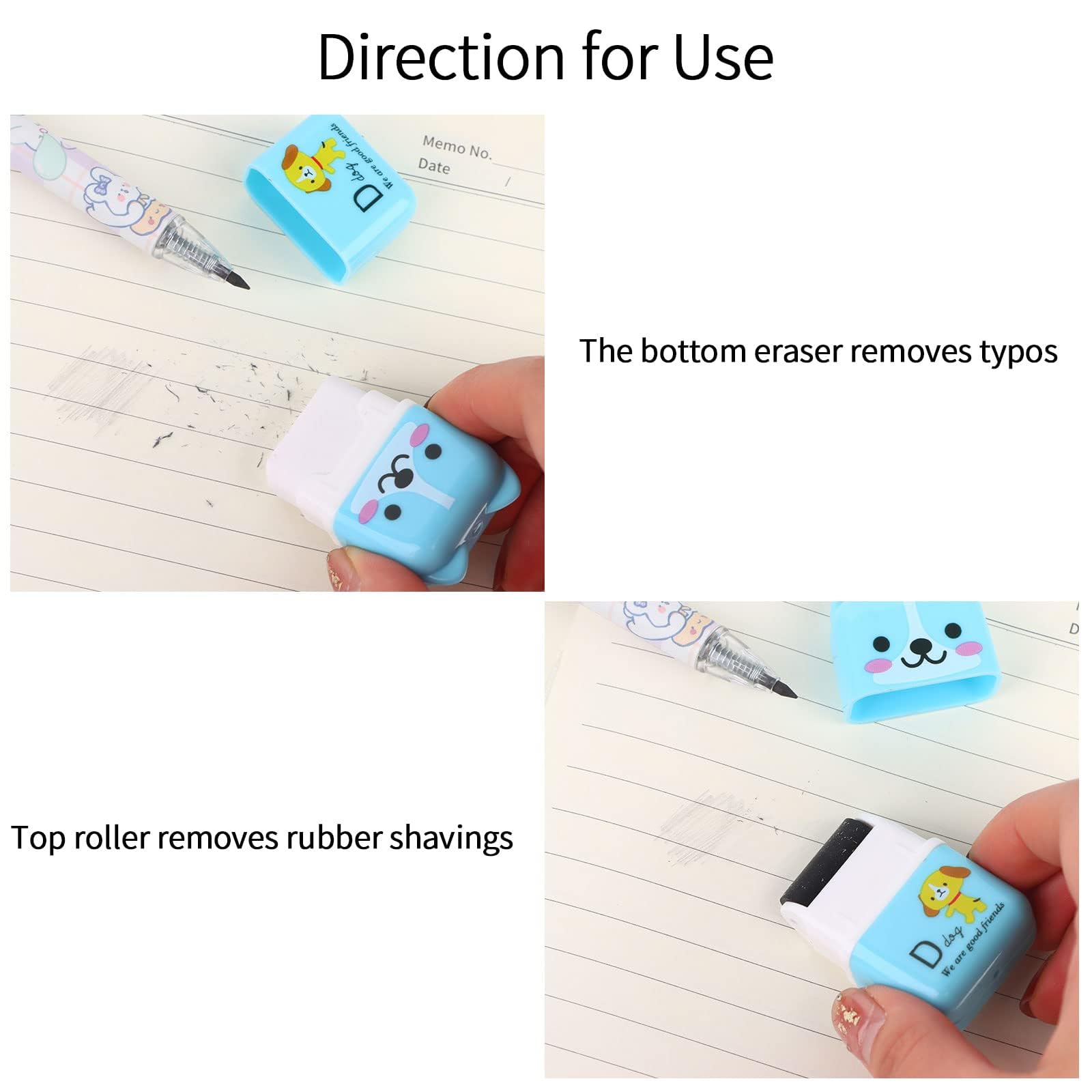 Birthday Pencils For Students CJiangpo 60Pcs Bubble Tea Mini Eraser For ...