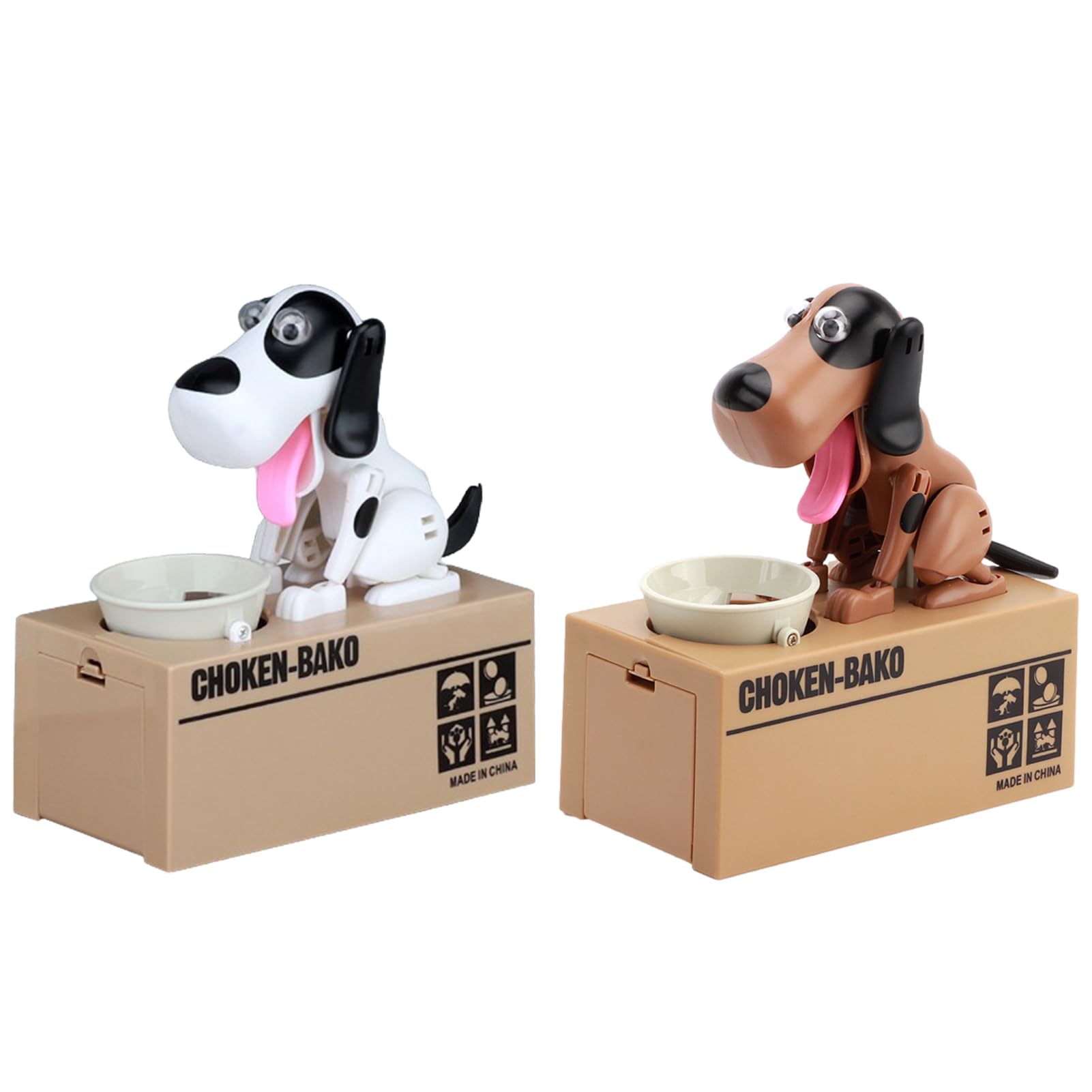 Amazon.com: Dog Eating Coin Bank - Creative Coin Saving Box for Kids ...
