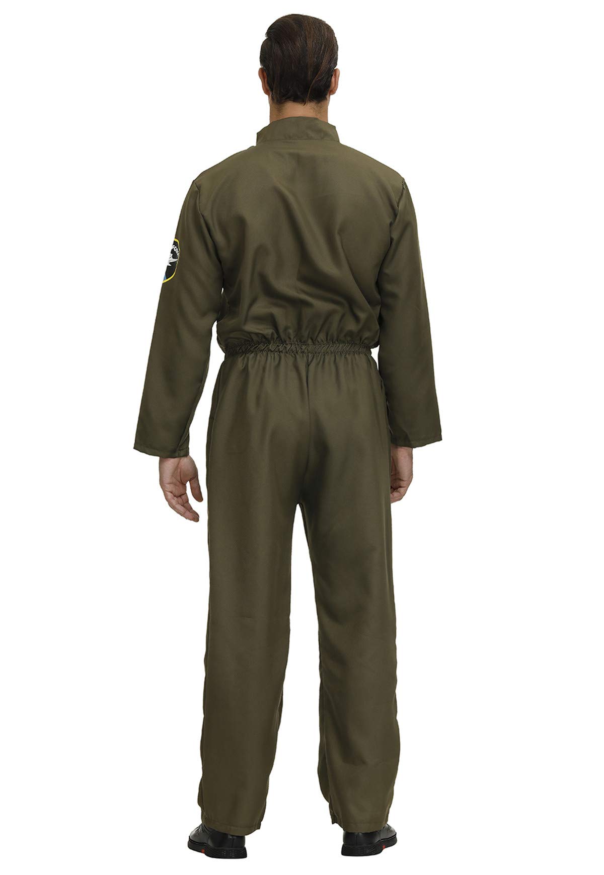 Snapklik.com : Mens Flight Suit Costume Pilot Jumpsuit Air Force ...