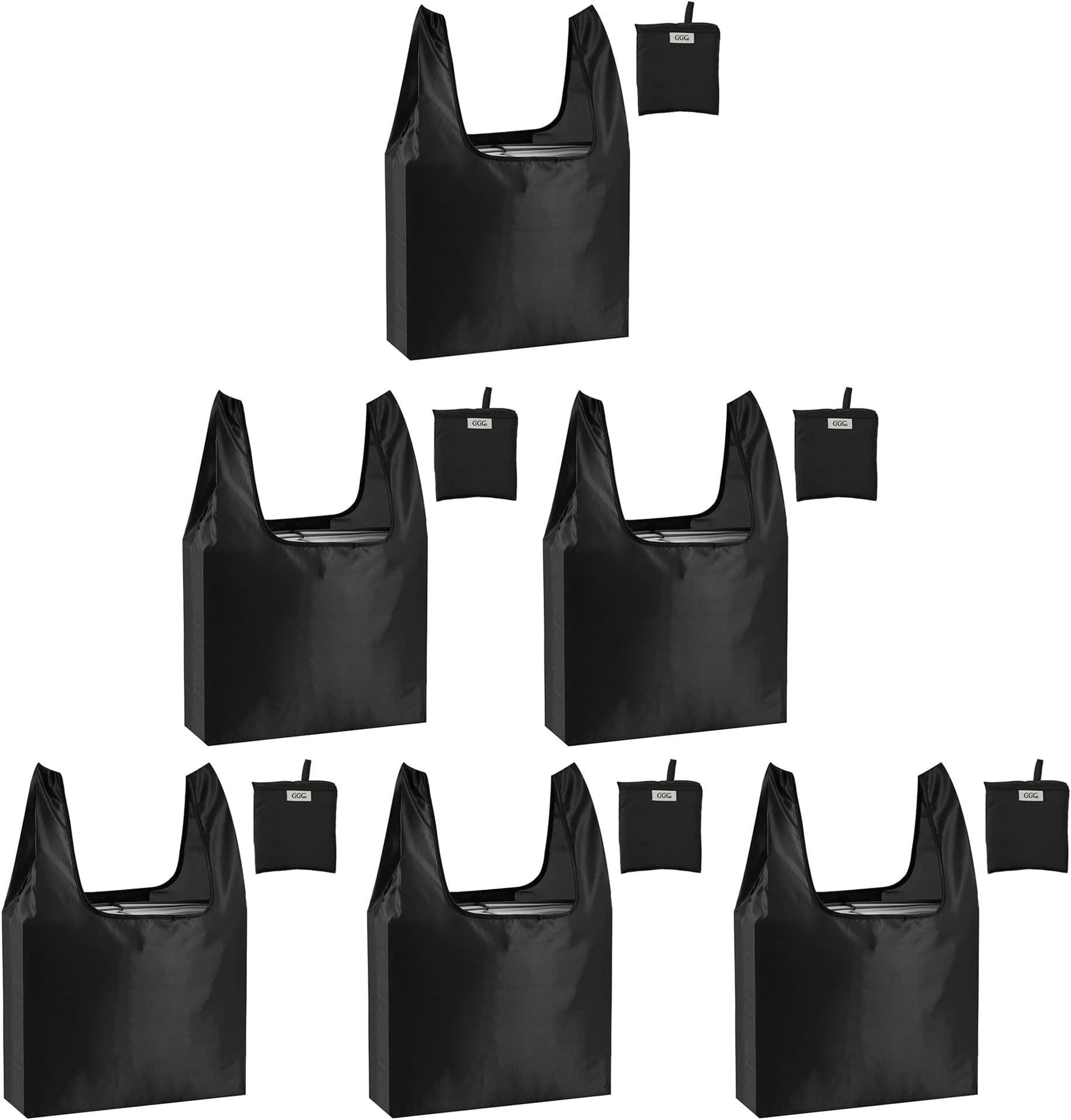 Amazon.com: Sturdy Reusable Grocery Bags Foldable and Washable - Made ...