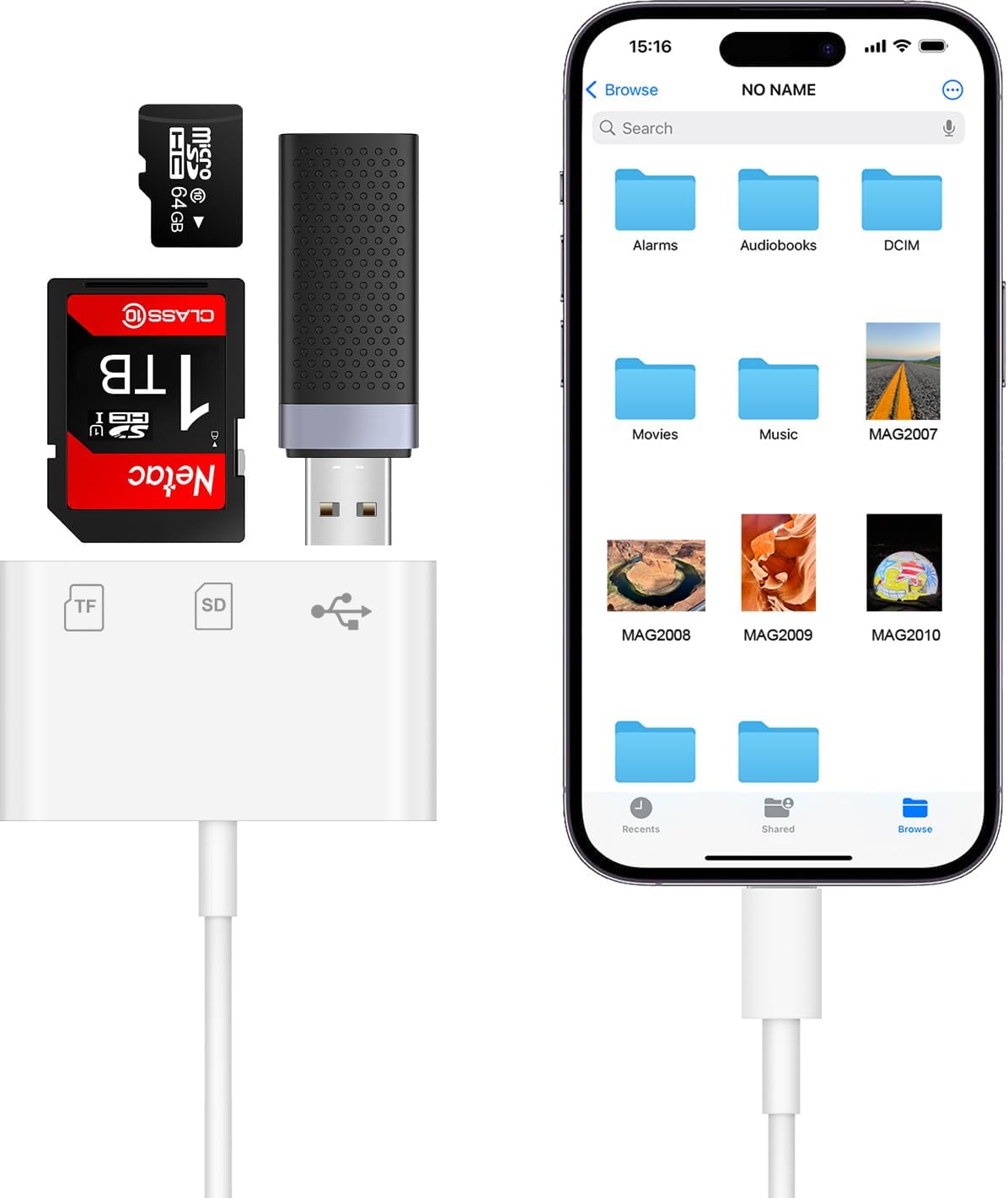 Amazon.com: Apple MFi Certified Lightning to SD Card Camera Reader for ...