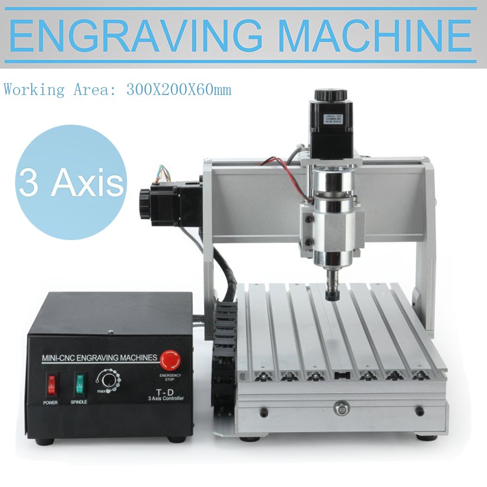 Diy Cnc 3020 Wood Carving Engraving Machine Working Area 300x200x60mm ...