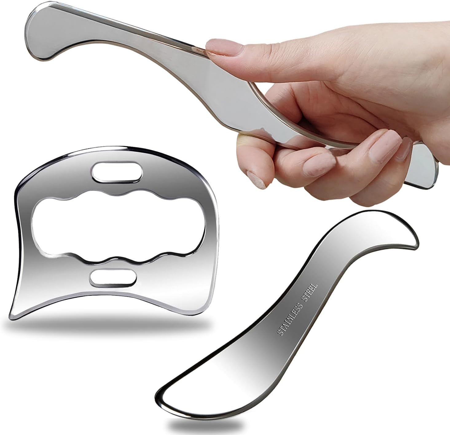 Amazon.com: BYYDDIY Stainless Steel Muscle Scraper Tools,Scraping ...
