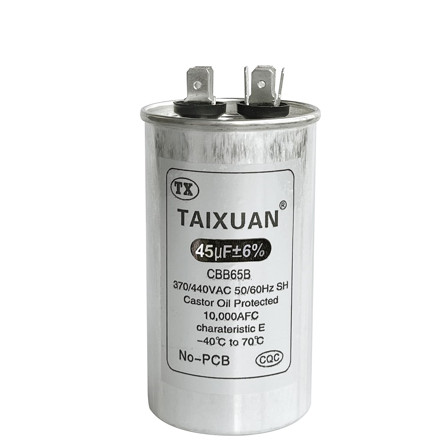 Snapklik.com : 45 uF 45 MFD 370V Or 440V Dual Run Start Round AC ...