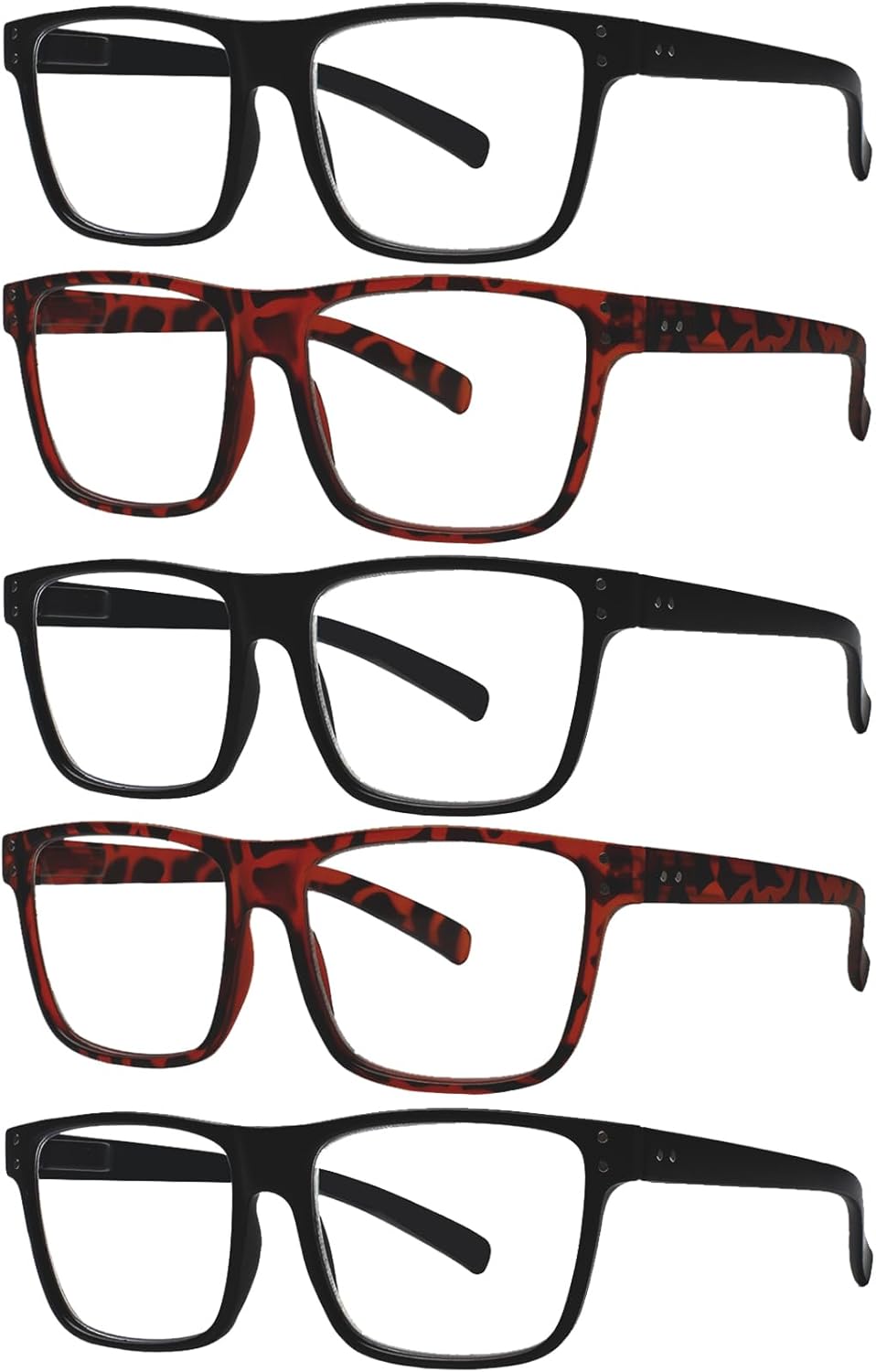 Amazon.com: Kerecsen 5 Pack Oversized Reading Glasses Blue Light ...