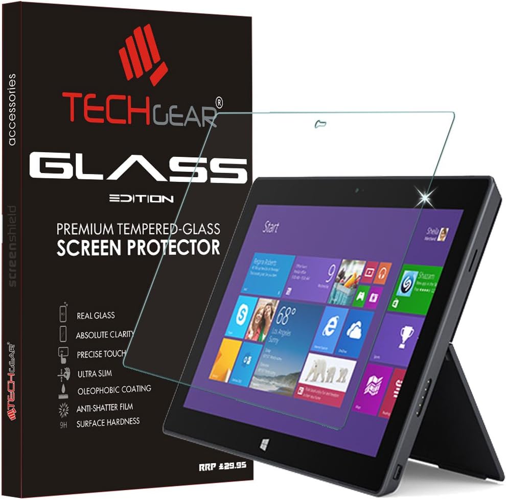 TECHGEAR GLASS Edition screen protector for Microsoft Surface 2, Pro 2 ...