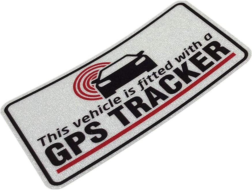 Amazon.com: 2PCS Car Styling Decals Warning GPS Alarm Tracking Bar Code ...