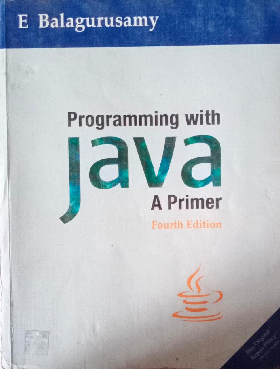Amazon.in: Buy Programming With Java A Primer By E Balagurusamy Second Hand & Used Book (S) Book ...