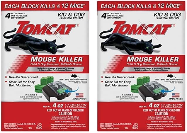Amazon.com : Tomcat Mouse Killer Child & Dog Resistant, Refillable ...