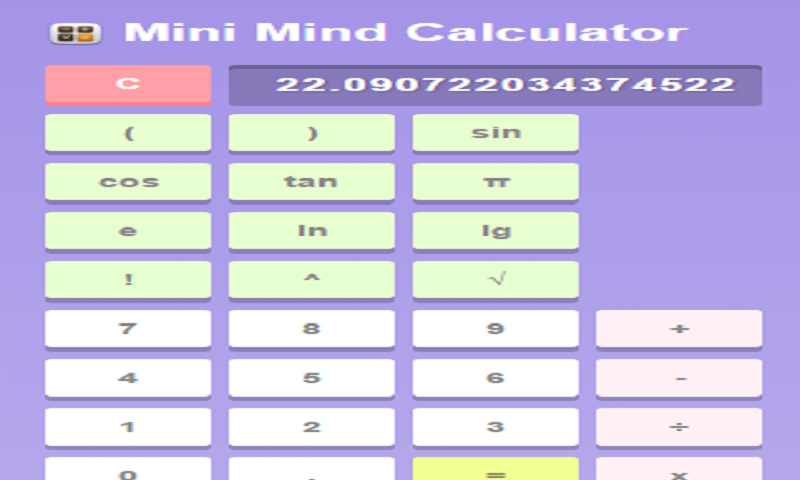 Mini Mind Calculator - App on Amazon Appstore