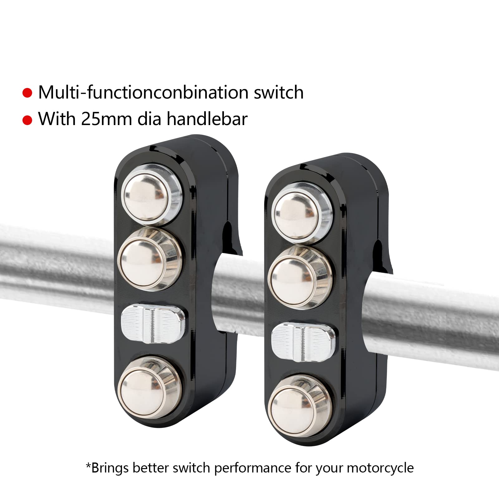 Snapklik.com : Moqiang Motorcycle Turn Signal 1 25mm Handlebar Switch ...