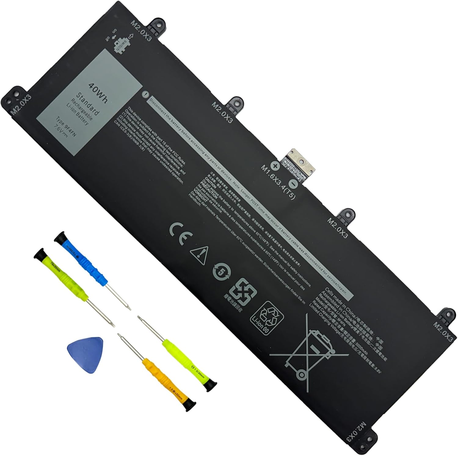 Amazon.com: HPXXDJA 9F4FN Laptop Battery Replacement for Dell Latitude ...