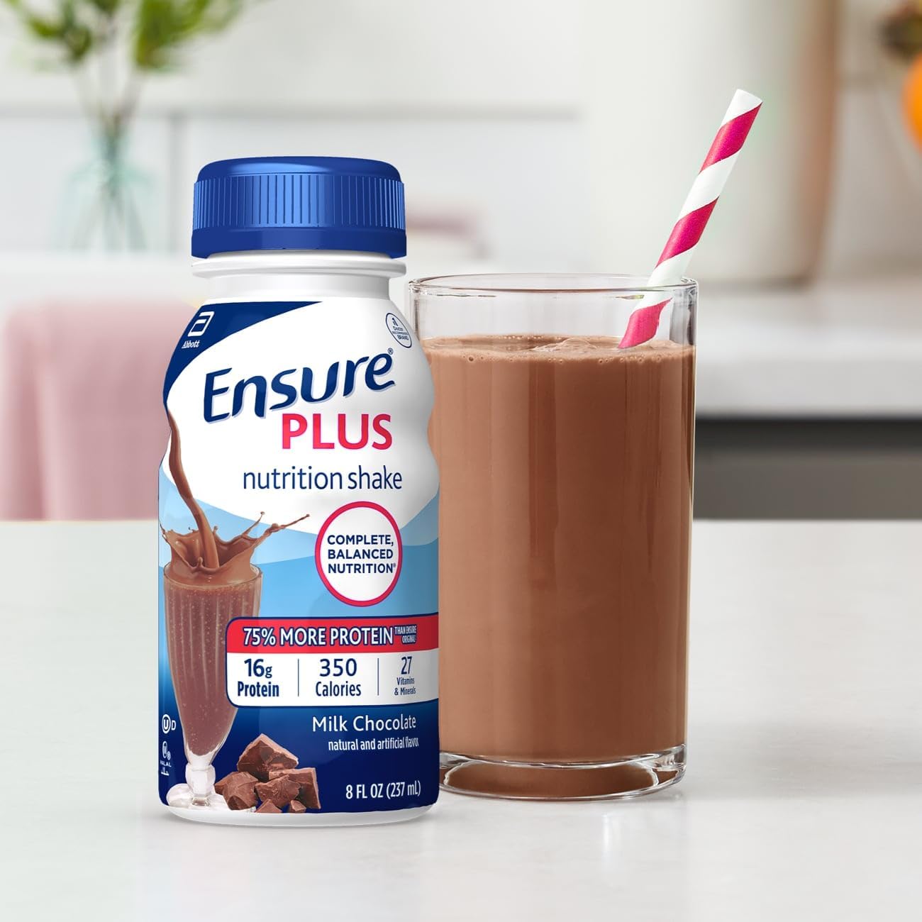 Ensure Plus Liquid Nutrition Shake With Fiber, 16 Grams Of, 44% OFF
