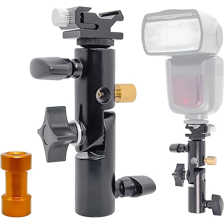 Amazon.com : Anwenk Camera Flash Speedlite Mount Swivel Light Stand ...