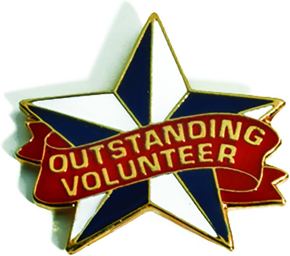 Amazon.com: Outstanding Volunteer Appreciation Award Pin: Clothing ...