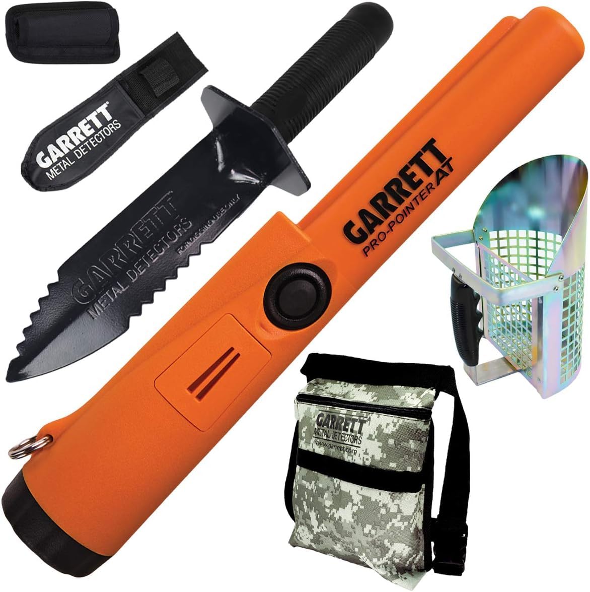 Amazon.com : Garrett Pro-Pointer at, Edge Digger & Metal Scoop Bundle ...