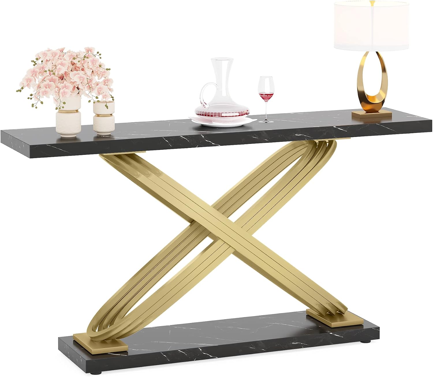 Amazon.com: LITTLE TREE Console Table, 55" Long Modern Entryway Table ...