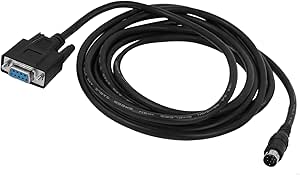 ACROPIX 10Ft 8P Mini Din Male to Female DB9 RS232 PLC Programming Cable ...