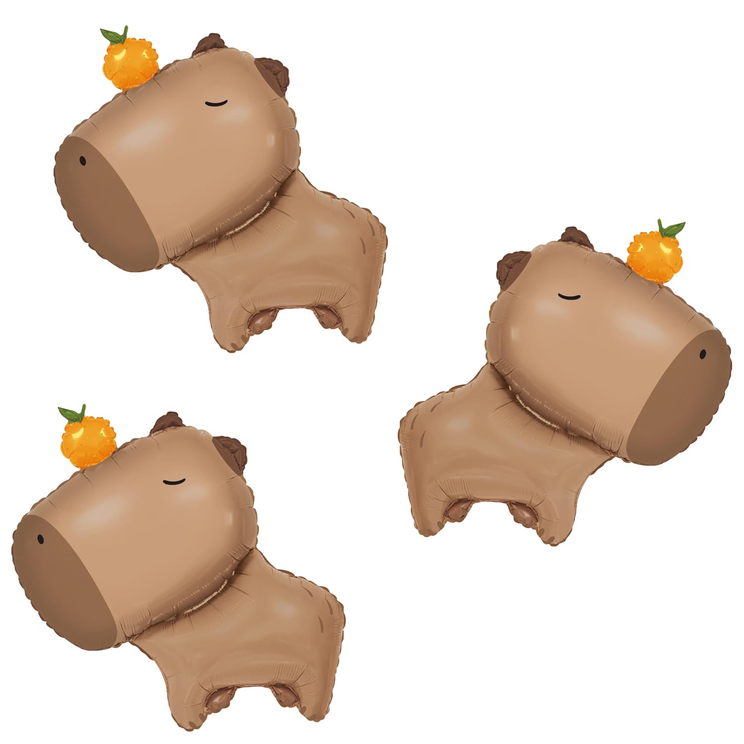 Buy 3pcs Capybara Balloon 24x37inch Foil Helium Capybara Balloon ...