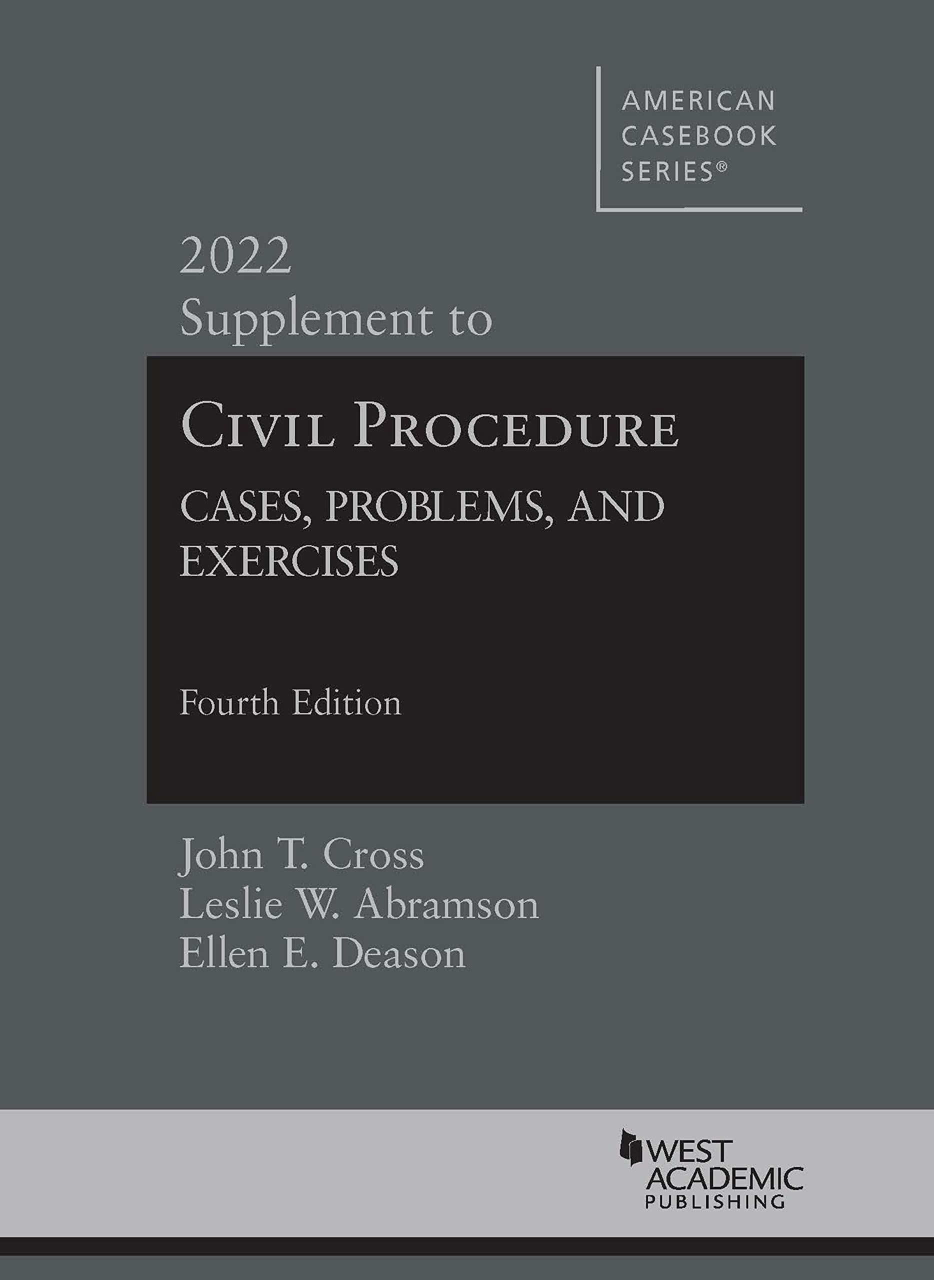 Amazon.com: Civil Procedure: Cases, Problems, and Exercises, 4th, 2022 ...
