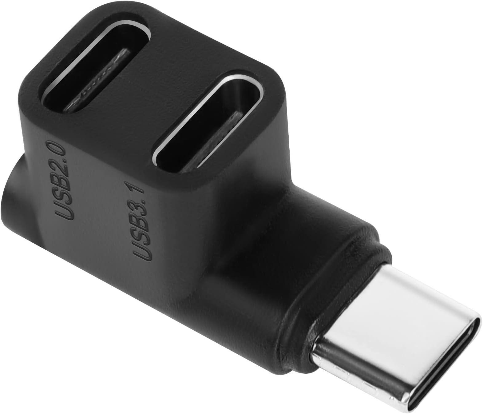 QIANRENON 1 en 2 USB C 3.1 Adaptateur 10Gbps USB 3.1 Type C Mâle vers USB C3.1 et USB C2.0 ...