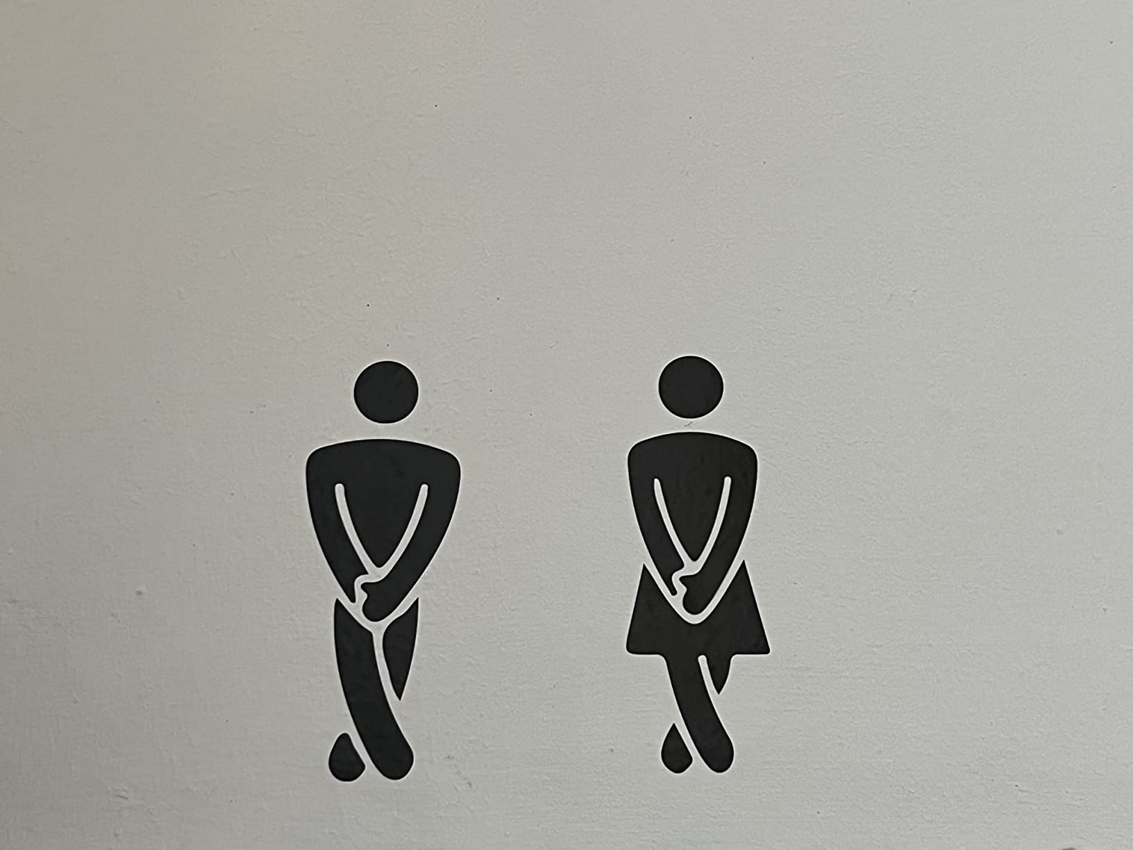 ISEE 360® Gents Ladies Restroom Sign Stickers For Toilet Bathroom ...