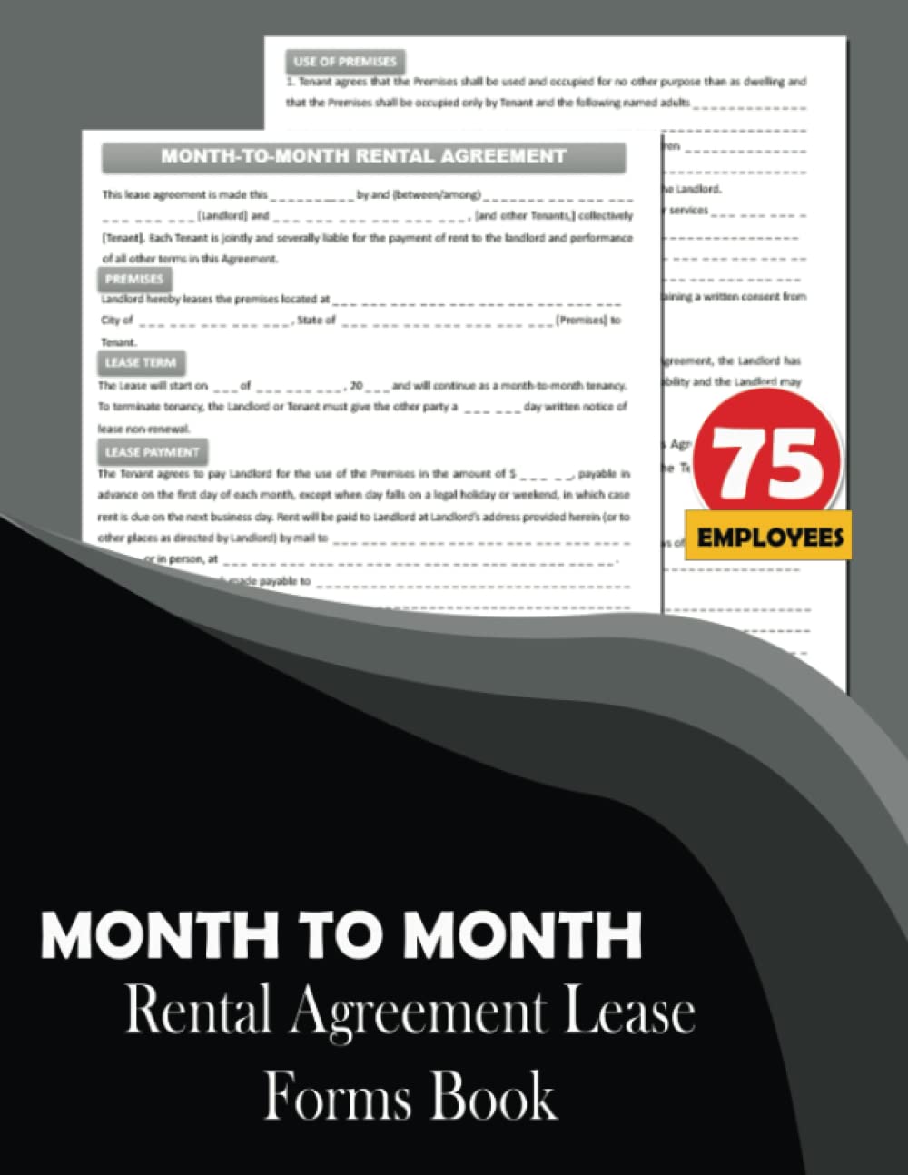 Month To Month Rental Agreement Forms Book: (75 Forms) Residential ...