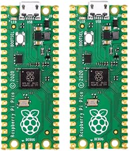 Amazon.com: Raspberry Pi Pico Microcontroller Board, RP2040 Dual-core Arm Cortex M0+ Processor ...