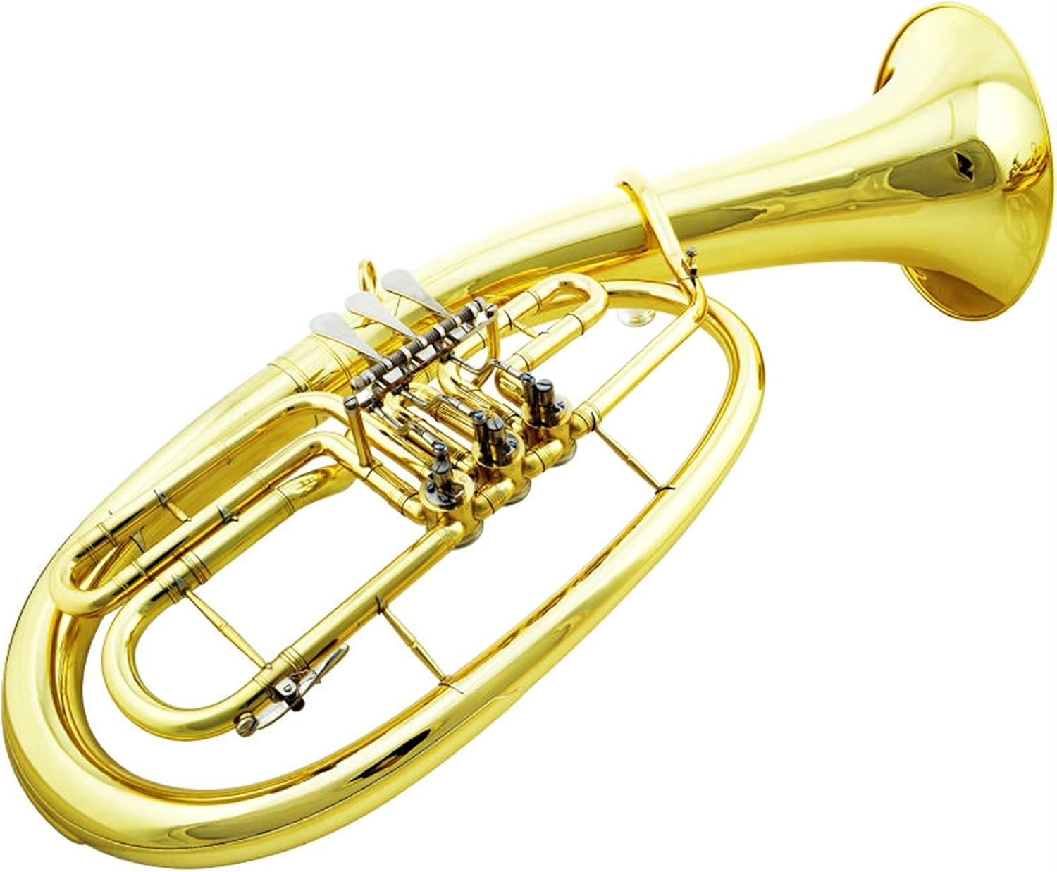 Amazon.com - Brass Euphonium Professional Baritone Horn B Flat Gold ...