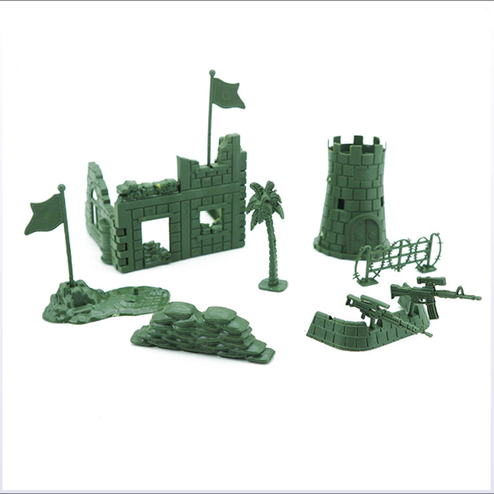 Buy FBITE 10 set Boy children soldier toy fortress World War II soldier ...