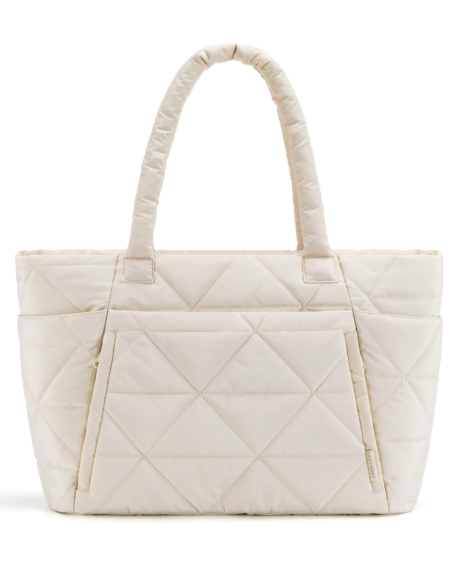 Amazon.com | BAGSMART Tote Bag for Women, Puffy Tote Bag with Zipper ...