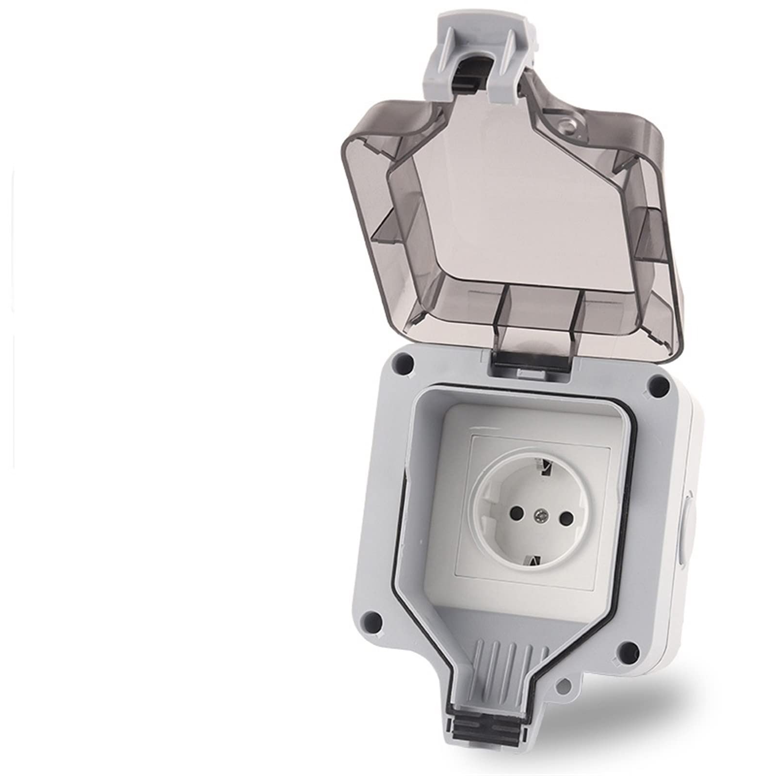 1pc Ip66 Eu Outdoor Weatherproof 16a Grounded 250v Power Socket ...