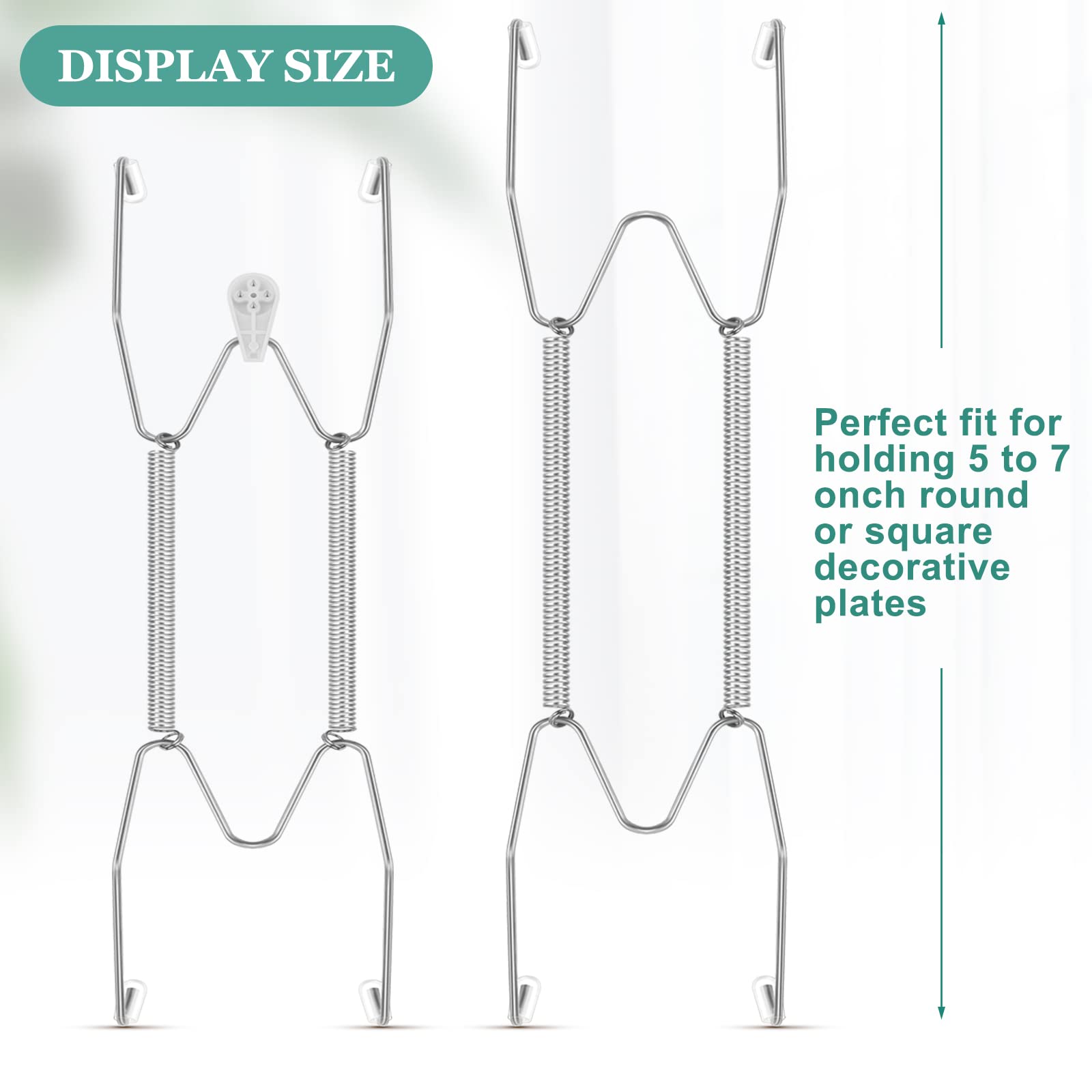Snapklik.com : Hotop 12 Pieces Plate Hangers For Wall Stainless Steel ...
