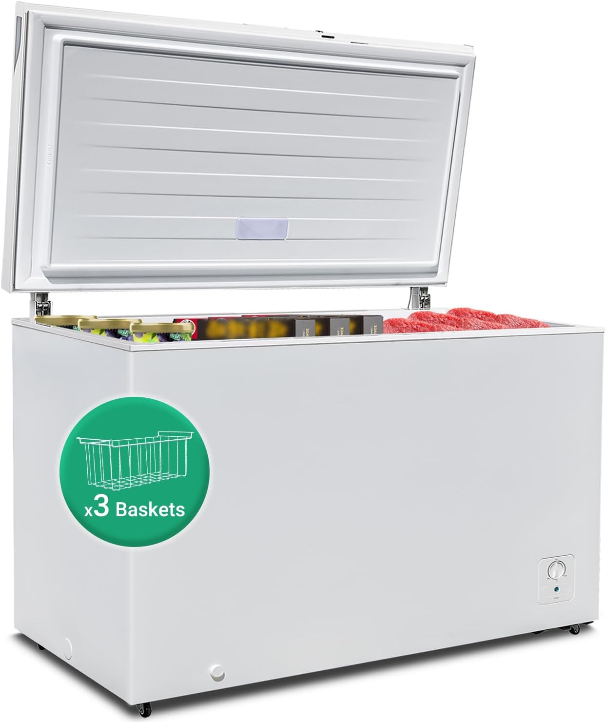 Amazon.com: Bodacious 14 Cu Ft Deep Freezer - Large Chest Freezer with ...