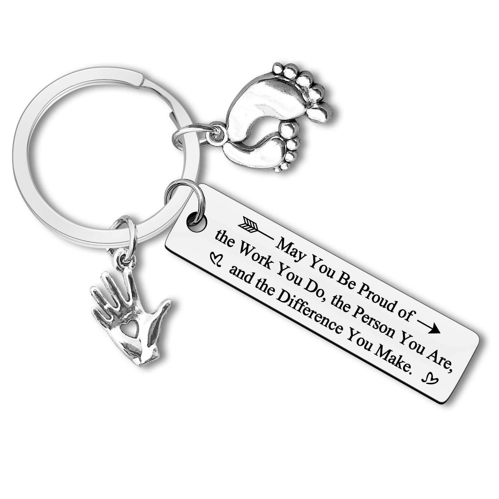 Doula Thank You Gifts Midwife Keychain Appreciation Jewelry for NICU ...