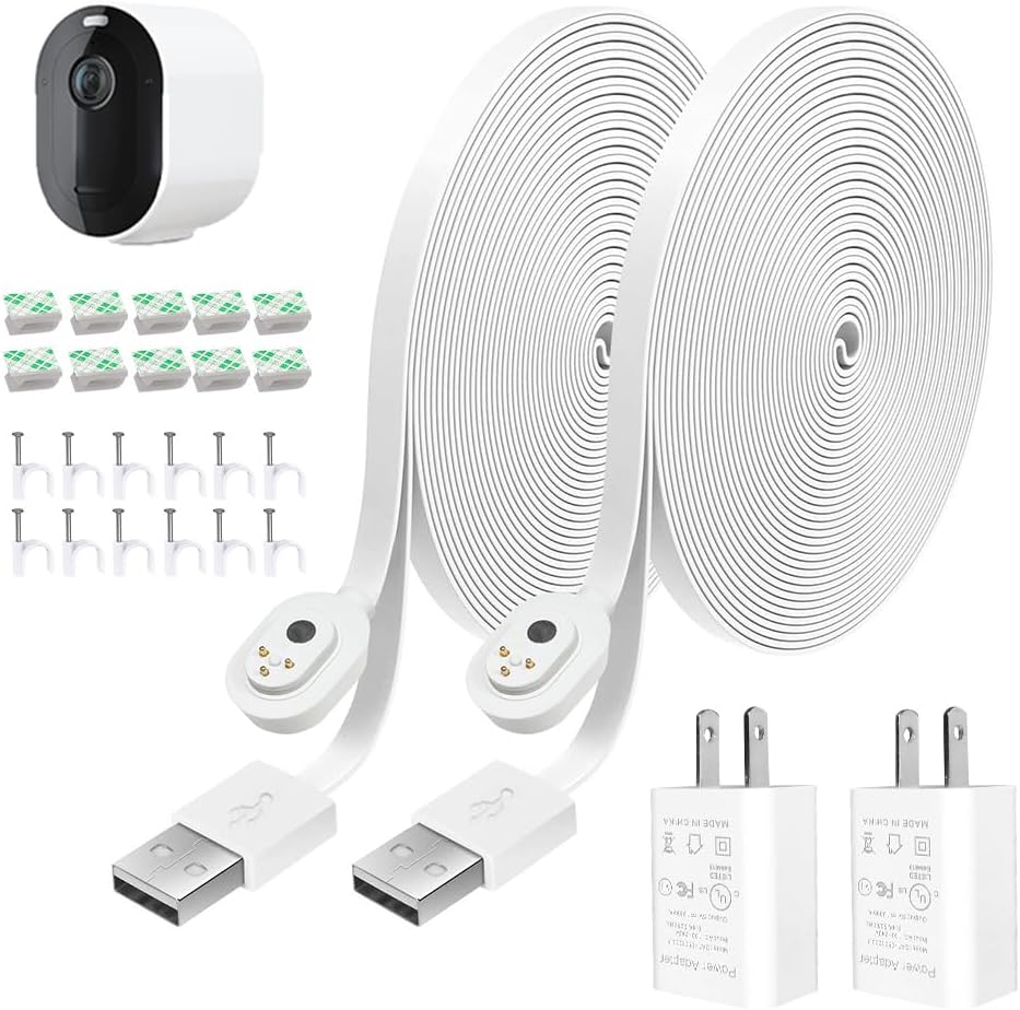 Amazon.com: 2 Pack 10FT Outdoor Magnetic Charging Cable Charger ...