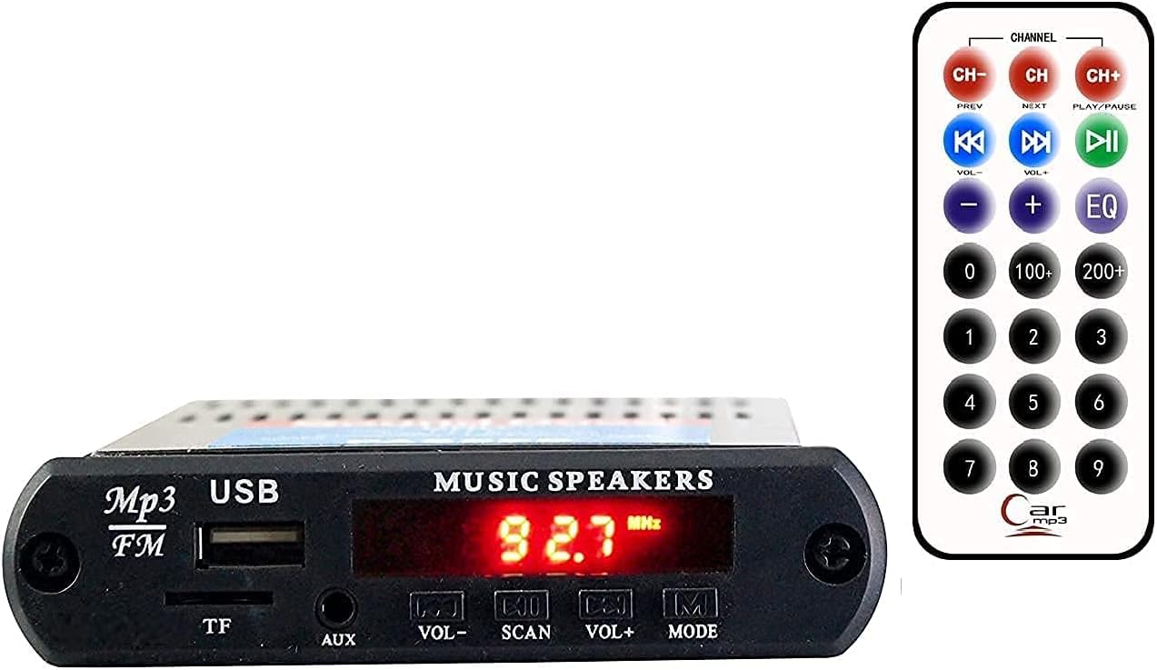 EPHEMERAL 52D5 Single (IC) Bluetooth Mini Car Stereo, MP3 Player with ...