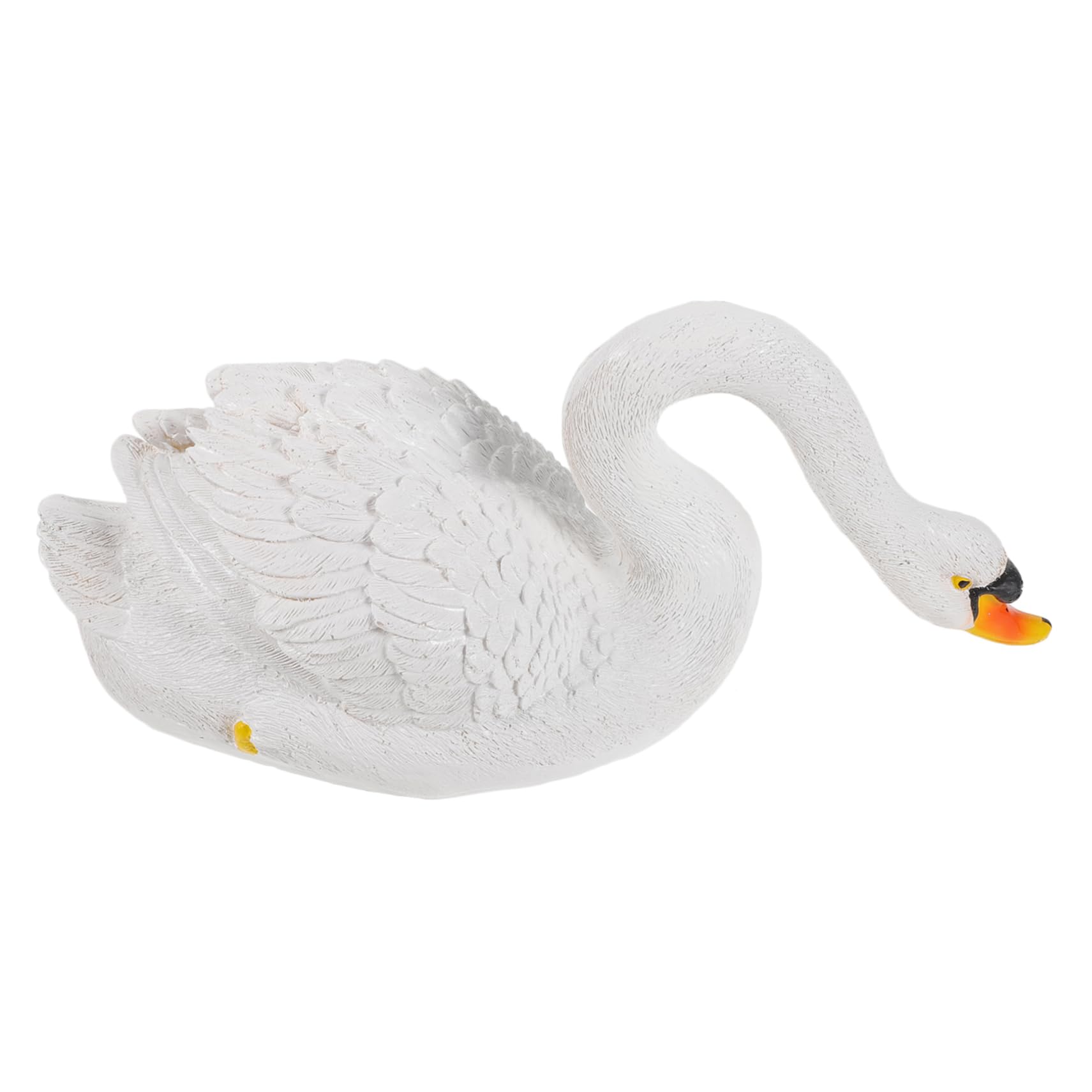 Amazon.com : Yardenfun Cutains Floating Swan Statue Swan Pond Statue ...