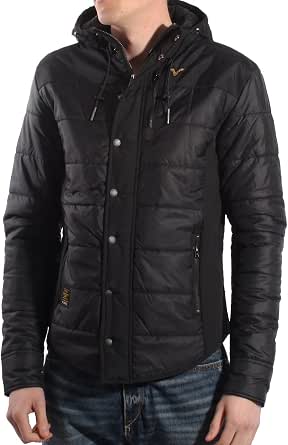 Voi Men's Jeans Glance Hooded Quilted Jacket X-Large / 42"-44" Black at ...