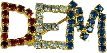 Amazon.com: The Quiet Witness 6030018 DEM Lapel Pin Brooch Democrat ...