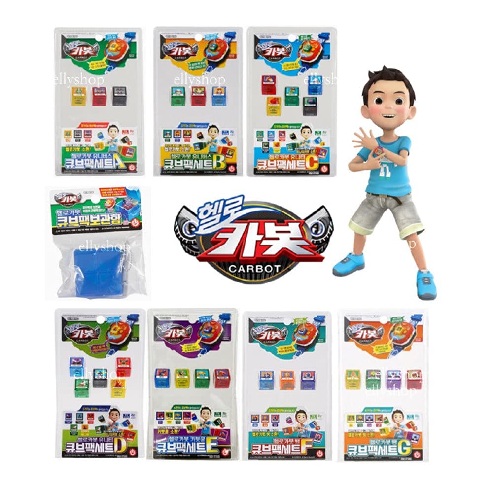 Buy Hello Carbot헬로카봇 유니버스 큐브팩 세트, 큐브팩 보관함Popular Korean Animated Film ...
