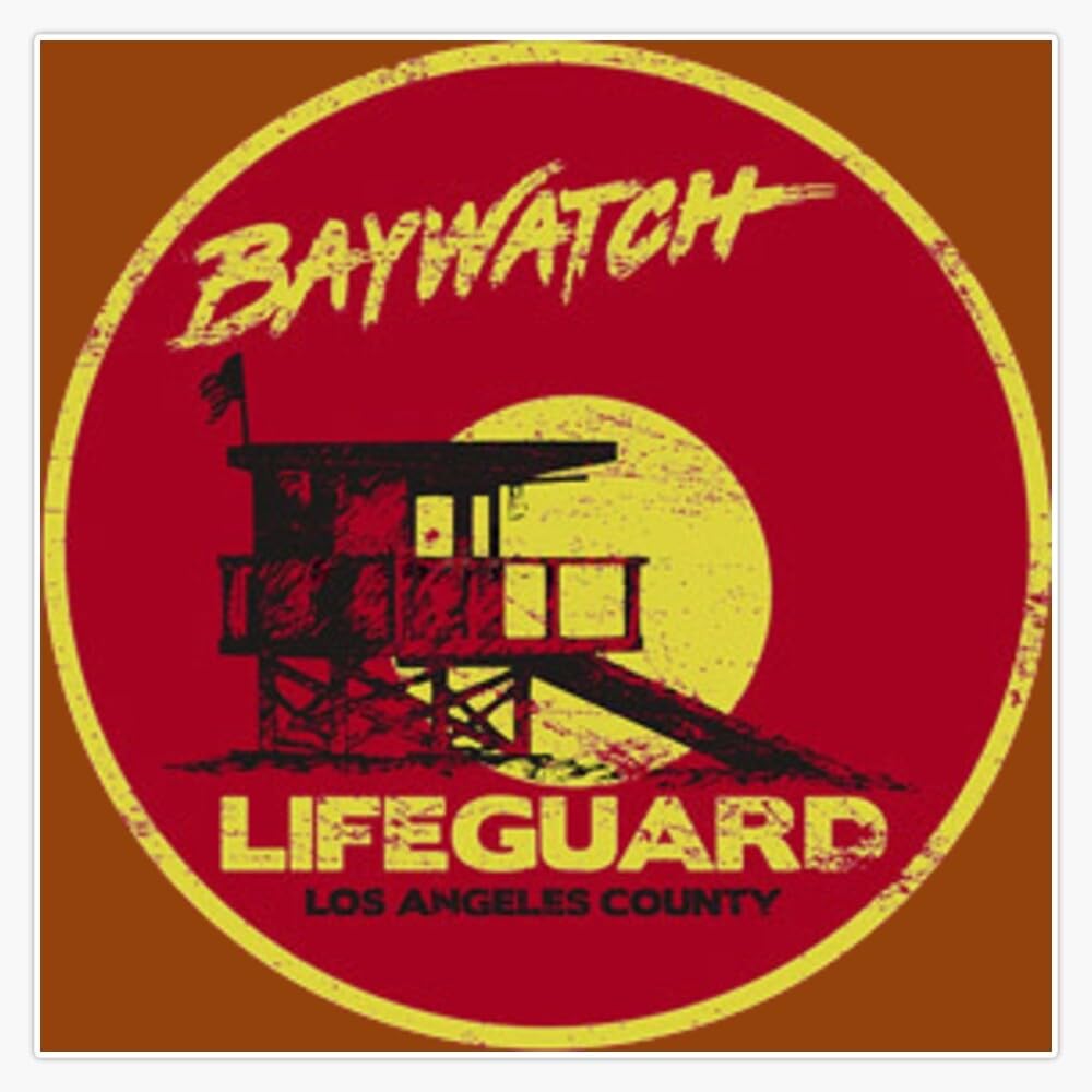 Amazon.com: Baywatch Lifeguard Los Angeles California Window Water ...