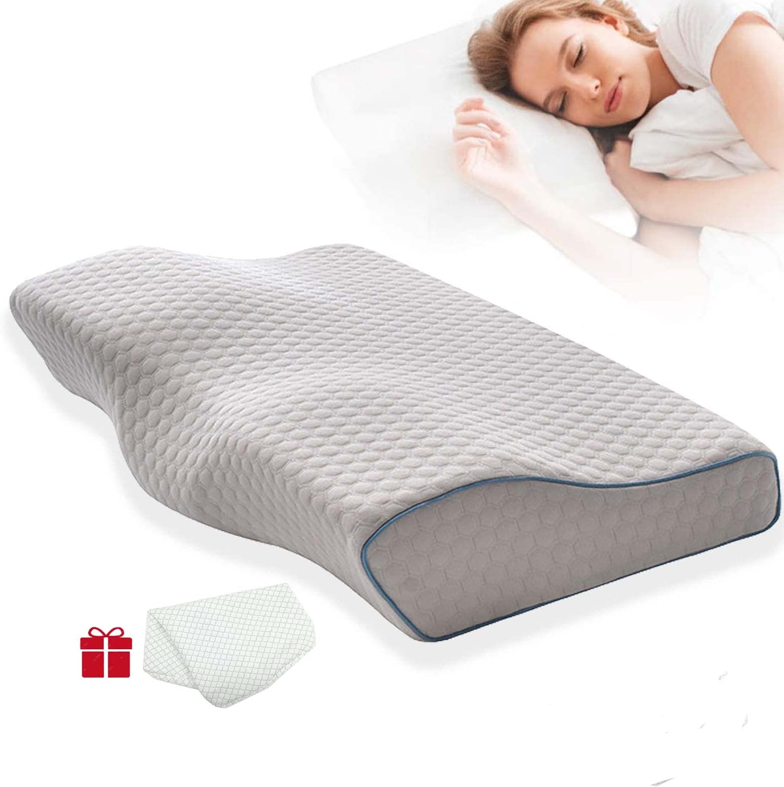 HOOSUFU Almohada Memory Foam Almohada ortopedica Cervical Almohada ...