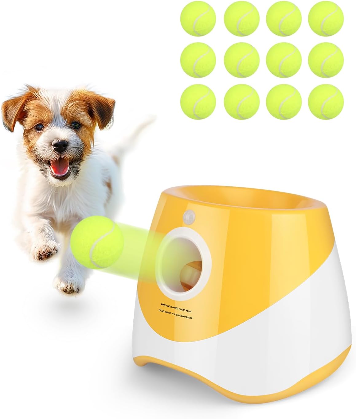 Amazon.com: iFetch Automatic Dog Ball Launcher Bundle for Small to ...