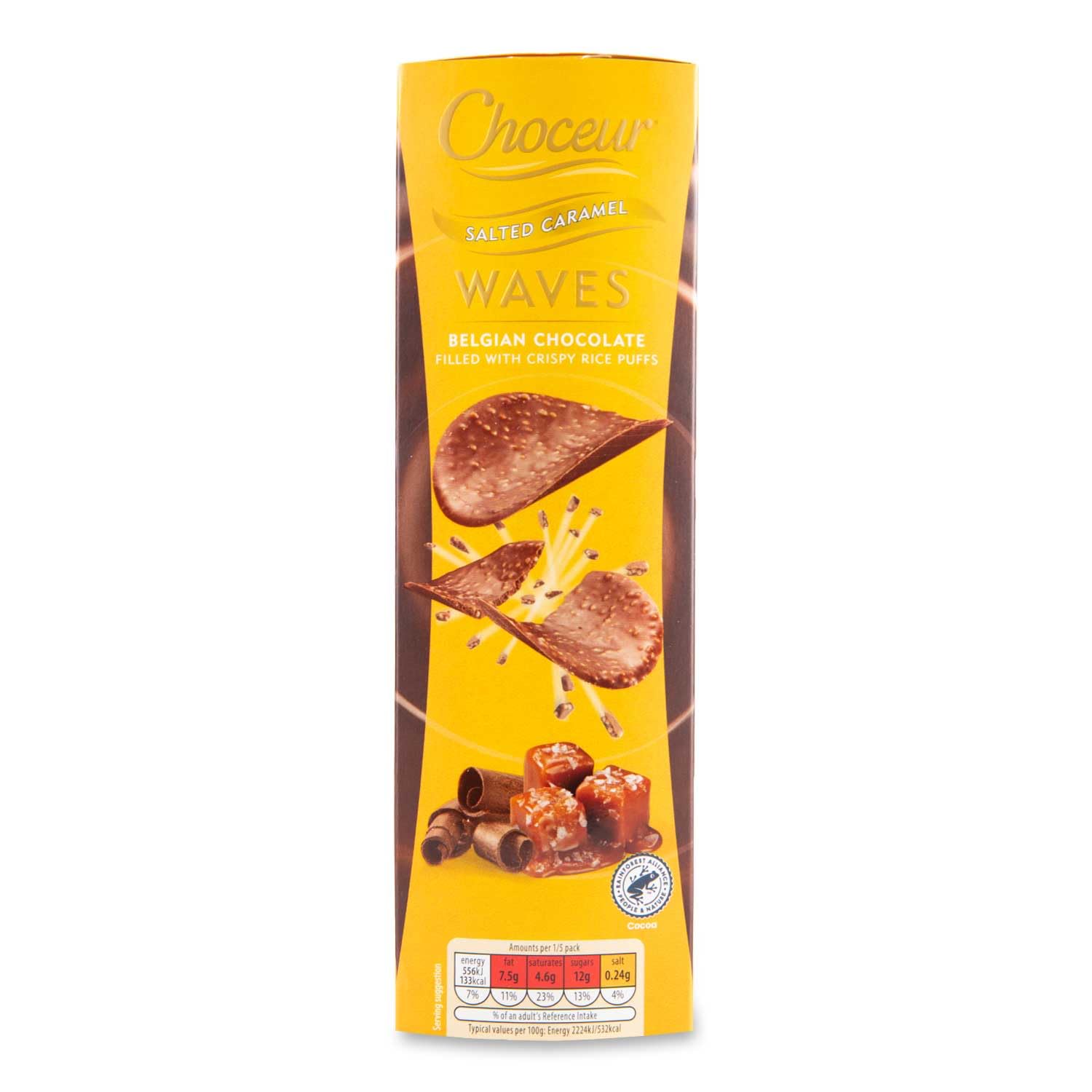 Buy CHOCEUR SALTED CARAMEL WAVES BELGIAN CHOCOLATE FILLED WITH CRI RICE ...