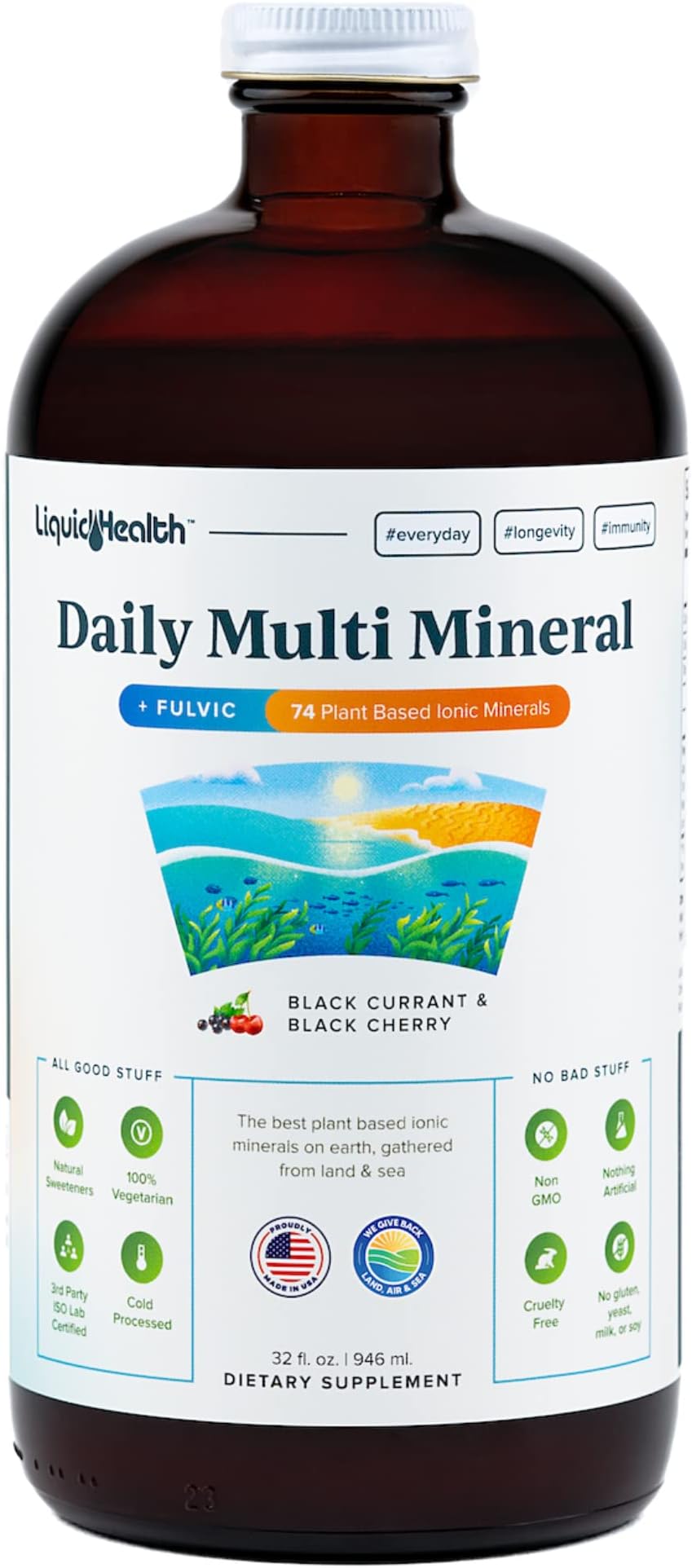 Amazon.com: LIQUIDHEALTH Daily Multi Mineral Liquid Supplement with ...