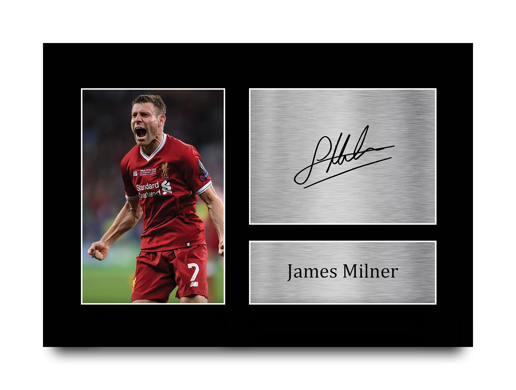 HWC Trading James Milner Liverpool Gifts Printed Signed Autograph ...