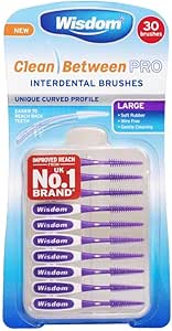 Wisdom Clean Between Pro Interdental Brushes Large Purple : Amazon.co ...