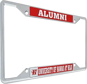 Amazon.com: Desert Cactus University of Hawaii Hilo License Plate Frame ...