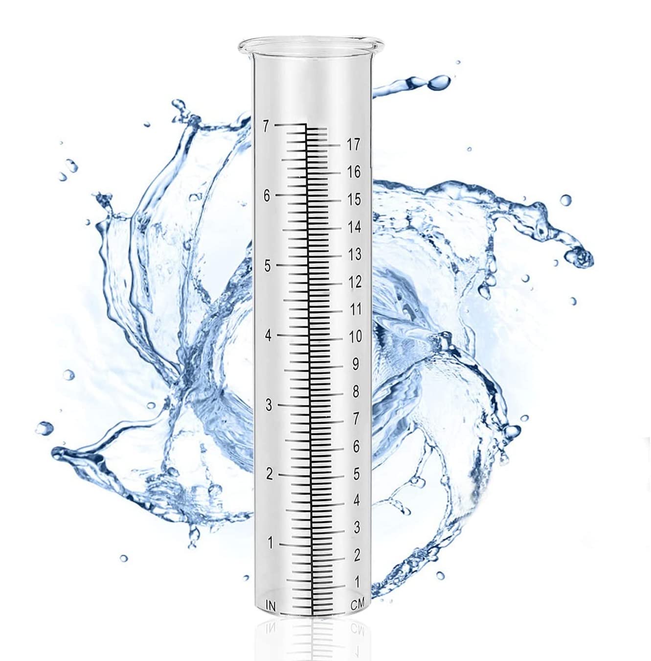 Amazon.com : Mateda 7inch Glass Rain Gauge Replacement Tubes for Yard ...